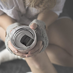 20 oz Magnetic Tumbler Lid for Compatible with YETI Rambler, Ozark Trail, Old Style Rtic and More, Magnetic Slider Switch Spill Proof Tumbler Cover (10/20oz Black 1Pcs)