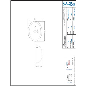 Ambassador Marine Oval Stainless Steel Round Bottom Ultra Mirror Polished Finish Sink, 17-Inch Long x 12-Inch Wide x 5 1/4-Inch Deep