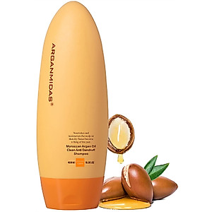 ARGANMIDAS Anti-Dandruff Moisturizing Shampoo for Dry, Flaky and Itchy Scalp - Treats and Prevents Dandruff for Women and Men, 15.3 Fl Oz