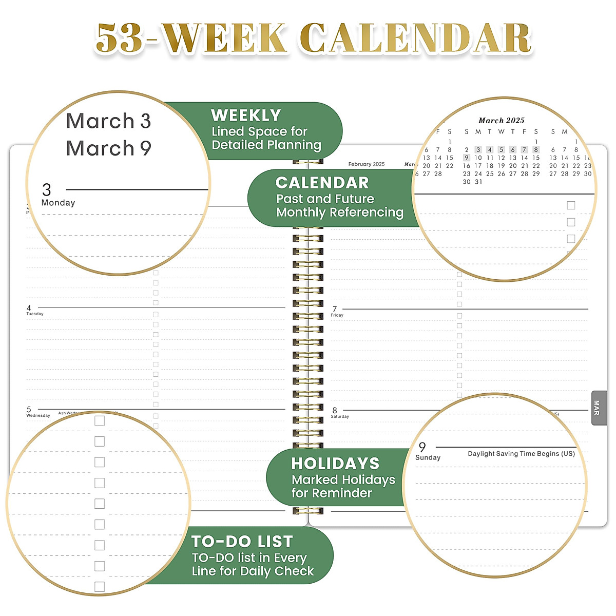 2024-2025 Planner - Planner 2024-2025 from July 2024 - June 2025, 8" x 10", Weekly and Monthly Planner 2024-2025 with Marked Tabs, Flexible Cover + Thick Paper + Twin-Wire Binding - Pink