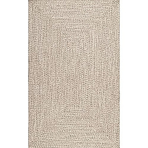 nuLOOM Wynn Braided Indoor/Outdoor Area Rug, 10' x 14', Tan
