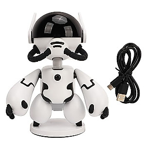 Robot Cameras for Home Security, 1080P Pan Tilt Camera with Phone App, Night Vision, Motion Detection, Auto Tracking, 24 Hour Security Guard, Large Capacity Battery, Powerful Lens