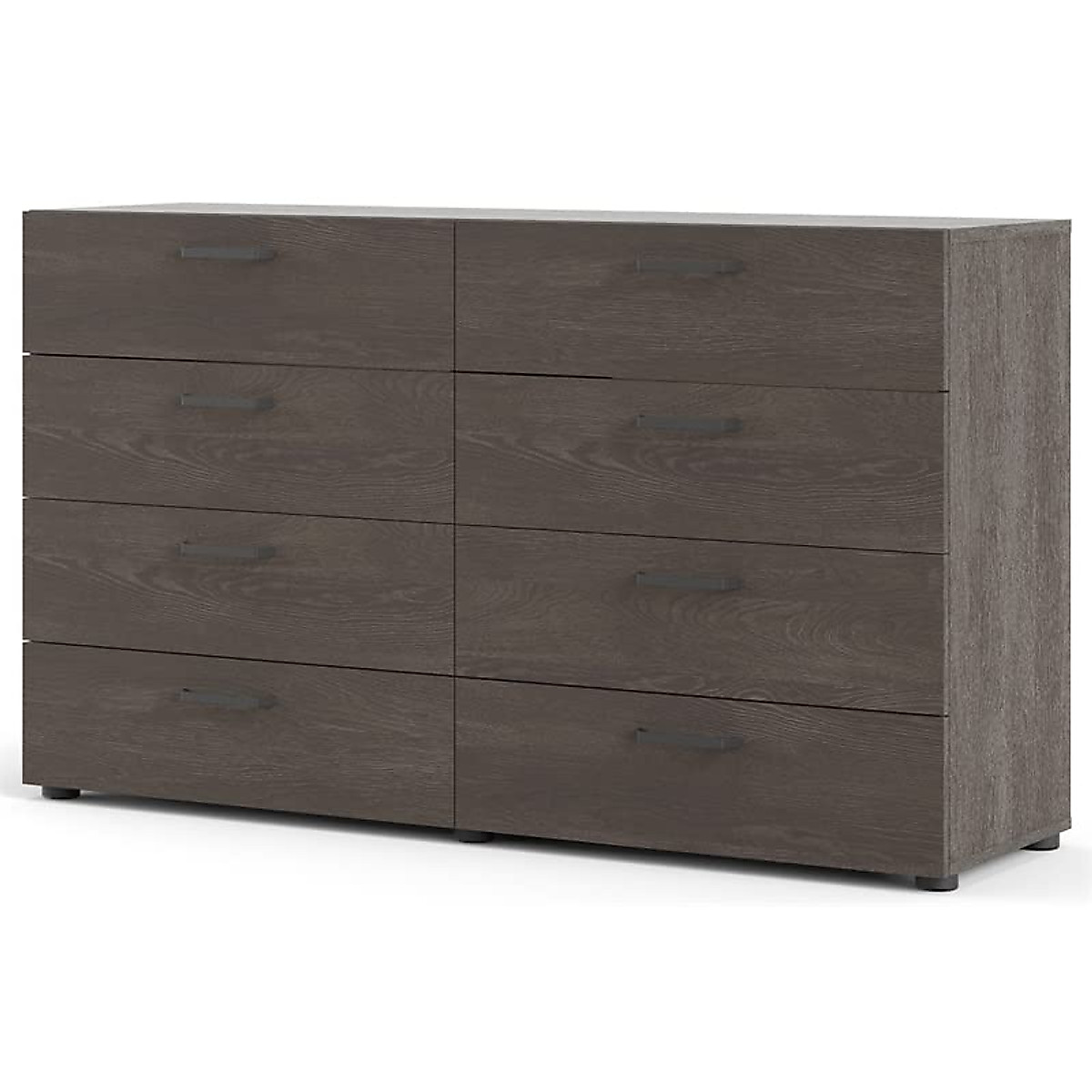 Tvilum Dallas 8 Drawer Double Dresser, Dark Chocolate
