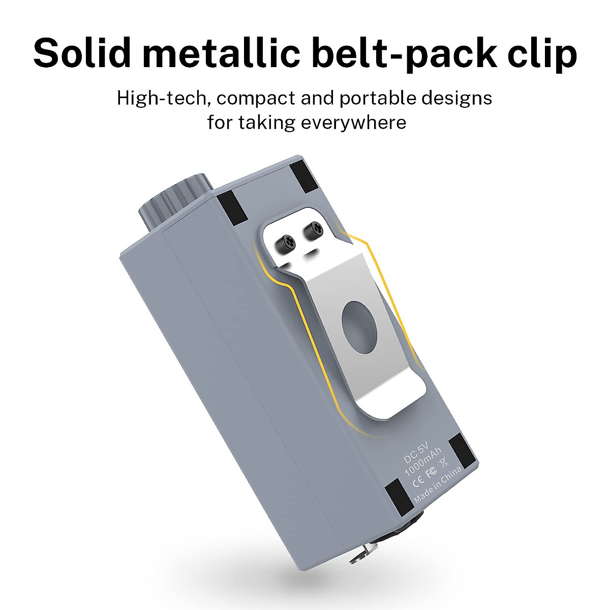 Donner EM1 Rechargeable Portable Personal in-Ear Monitor Amplifier Analog Headphone Amplifier Stereo Headphone Earphone Amp Volume Control Audio Booster with XLR and TRS Input 3.5mm Output Jack