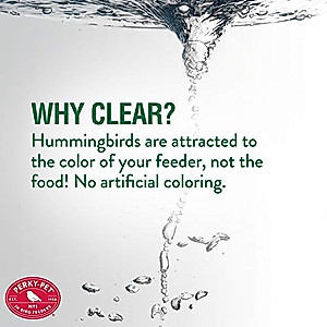 Perky-Pet Hummingbird Liquid Nectar Concentrate - 32 oz Concentrate - Makes 128 oz of Hummingbird Food Nectar