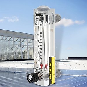Liquid Flowmeter 0.1,0.5GPM Knob Panel Type Meter for Accurate Liquid Measurement Compact Design with Transparent Acrylic Body Ideal for Various Liquid Applications
