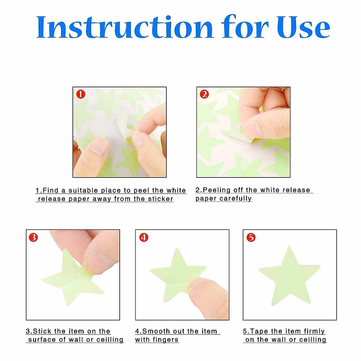 Glow in The Dark Stars Stickers for Ceiling and Wall, 216 Pcs Glowing Stars for Ceiling,Star Wall Decals for Kids Baby Room Birthday Gift