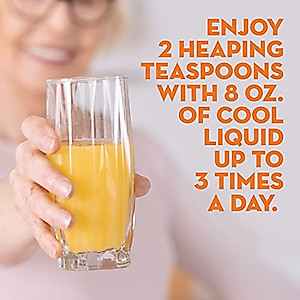 Metamucil Daily Fiber + Collagen, Psyllium Husk Powder, Plant Based, Sugar-Free with Stevia, 3-in-1 Fiber for Digestive Health, Orange Flavored, 90 Doses (29.8 OZ Fiber Powder)