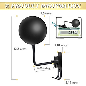 Motorcycle Helmet Rack Wall Mount 180 Degree Rotation Metal Bike Helmet Holder Mount Bicycle Helmet Display Hanger Stand with 2 Hooks for Motorcycle Bike Baseball Rugby Helmet - Black, 1 Pcs