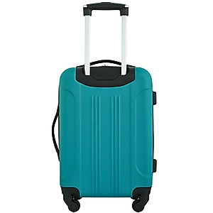 Travelers Club Chicago Hardside Expandable Spinner Luggage, Teal, 3 Piece Set