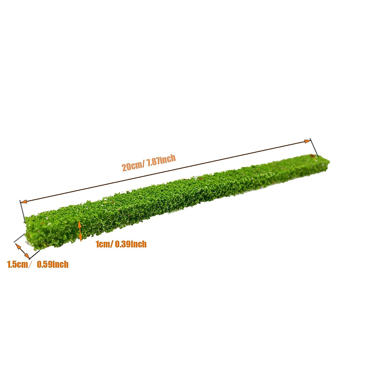 Cayway 10 Pcs Miniature Shrub Strips 7.9 Inches Static Shrub Vegetation Groups Bush Model Groups Bush Model Static Scenery Model Aritificial Plants for DIY Diorama Garden Scenery Landscape