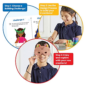 hand2mind Ultimate Inventor Toolkit, Ages 5+, Kids Inventing Kit, Ultimate Craft Kit, Science Projects for Kids, Engineering Toys for Kids, STEM Building Toys, Kids First Science Kit, STEM Activities