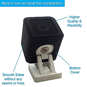 Full-Wrap Silicone Skin for Wyze Cam v3 and Wyze Cam v3 Pro – Protect Every Side of Your Camera with This Premium Silicone Cover (Does NOT Fit Wyze Cam Pan / V2 / Outdoor)