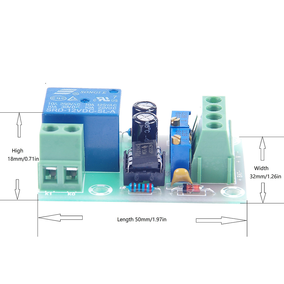 LM YN Battery Charging Control Board DC 12V Intelligent Power Control Board Charger Power Automatically Charged