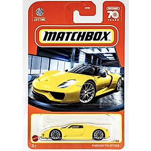 Matchbox Porsche 918 Spyder 77/100 (Yellow)