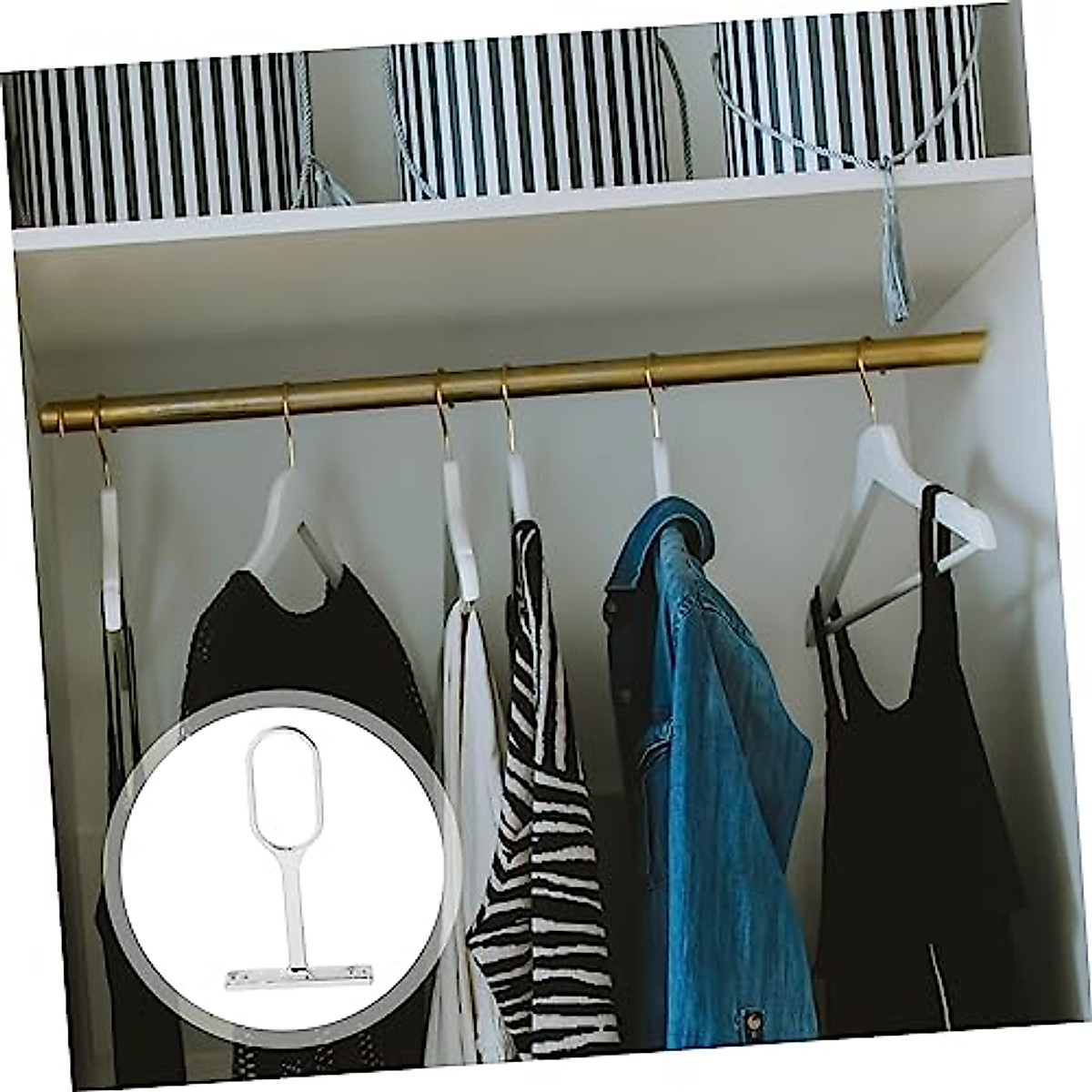 Cabilock 10pcs Closet L Brackets Heavy Duty Heavy Duty Curtain Rod Pipe Brackets Shower Rod Supports Closet Rod Line Rod Holder Zinc Alloy Silver Alloy Closet Rod Pipe Top Loading