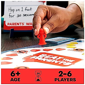 SPIN MASTER GAMES Beat The Parents Classic Family Trivia Game, Kids vs Parents for Ages 6 and up