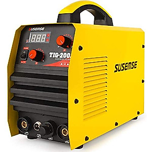 TOSENBA TIG Welder Stick Arc Welder Machine 200Amp Dual Voltage TIG Welding 110/220V DC IGBT Inverter Digital Display Portable 2 in 1 Multi-process Tig/MMA Welding Machine