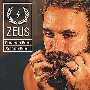 ZEUS Premium Beard Care Kit – Complete Grooming Set, Beard Wash Combo, Beard Oil & Balm, Beard Brush & Comb (Verbena Lime)