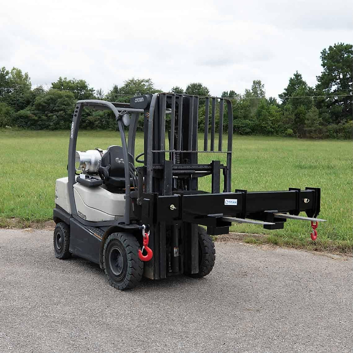 Titan Attachments Forklift Spreader Beam 90" - 144" Adjustable Telehandler
