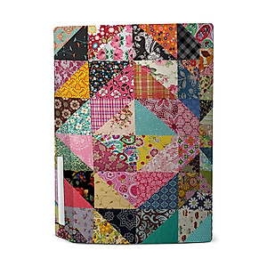Head Case Designs Officially Licensed Rachel Caldwell Quilt Art Mix Vinyl Faceplate Sticker Gaming Skin Decal Cover Compatible With Sony PlayStation 5 PS5 Disc Edition Console & DualSense Controller