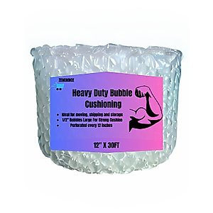 Bubble Wrap Roll, 12” x 30’ft, Original Bubble Cushioning for Packing, Shipping, Mailing and Moving, Tear-Resistant