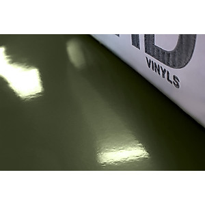 VViViD Gloss Military Green Premium Vinyl Wrap Film (1ft x 5ft)