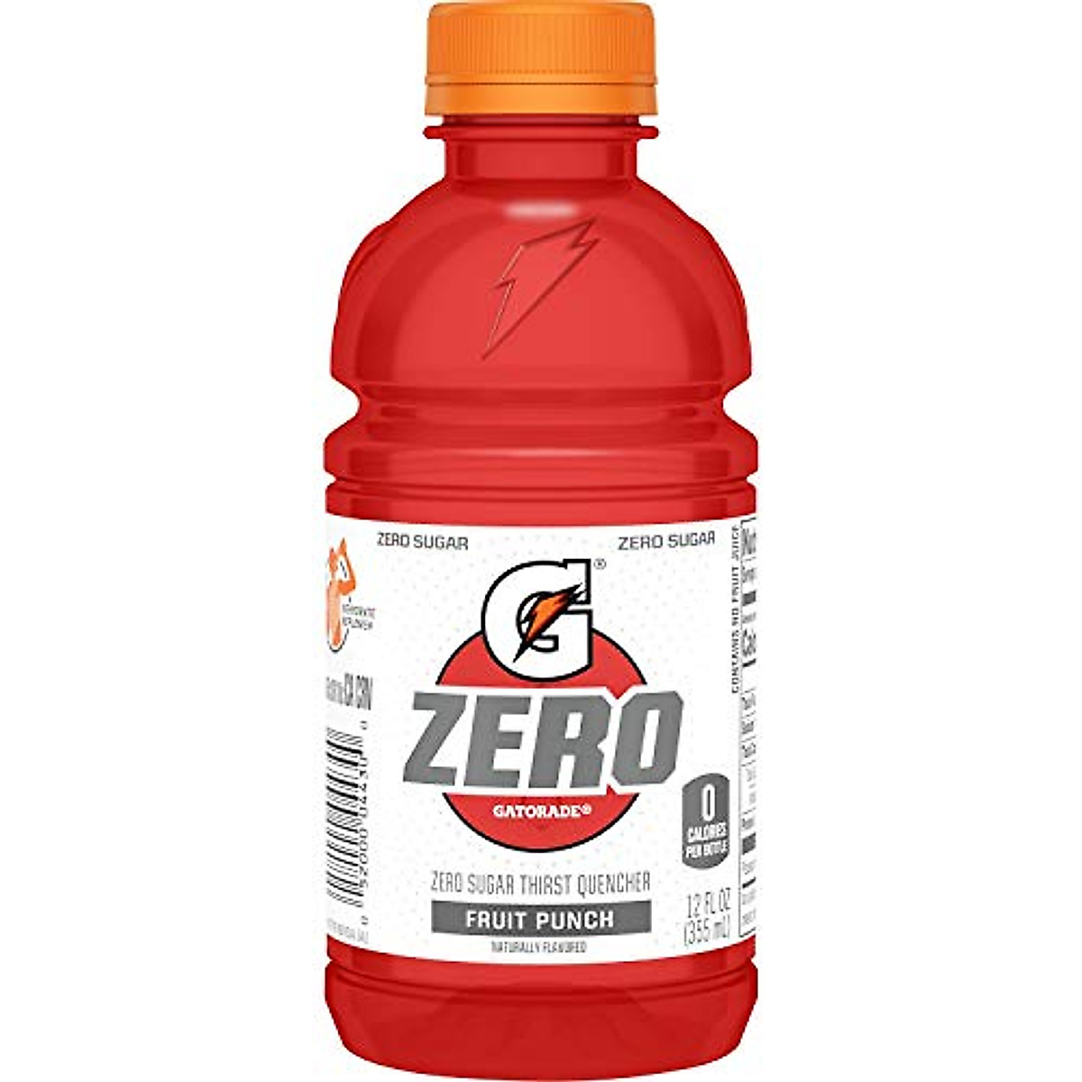 Gatorade G Zero Thirst Quencher, Fruit Punch, 12oz Bottles (6 Pack)