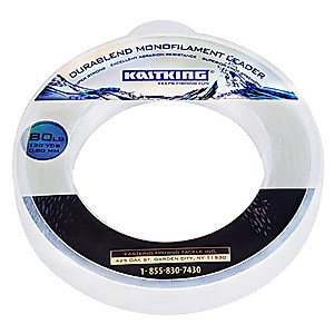 KastKing DuraBlend Monofilament Leader Line - Premium Saltwater Mono Leader Materials - Big Game Spool Size 120Yds/110M