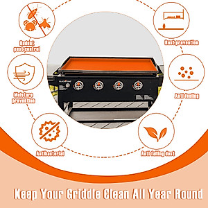 Griddle Mat for 28" Blackstone Grill, 100% Silicone Protective Mat Cover for Blackstone, Heavy Duty Food Grade Silicone Mat, Outdoor Grill Cooking Surface Protective Cover, Reusable BBQ Grill Mat