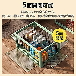 Aroya Storage Box, All Directions, Single Item, Width 23.6 x Depth 16.5 x Height 13.4 inches (60 x 42 x 34 cm), Capacity 23.7 gal (85 L), Folding, Clothes Organization, with Wheels, Storage Case,