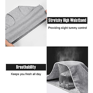 OLIKEME Tummy Control Underwear High Waisted Cotton Postpartum Underwear Soft Stretch Full Coverage Womens Underwear, Size L