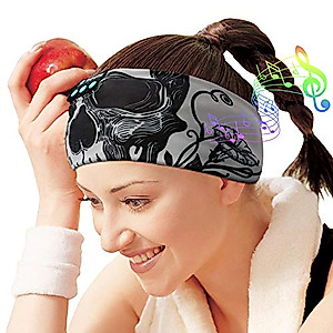 MUSICOZY Sleep Headphones Bluetooth Headband, Sleep Mask With Bluetooth Sleep Headphones, Sports Sleeping Headphones Sleep Earbuds with Ultra-Thin HD Stereo Speakers Perfect for Insomnia Workout, Jogg