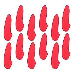 UPKOCH 30Pcs Knife Blade Tip Protector Knife Tip Guards Plastic Knife Point Cover Blade Tip Sleeves Kitchen Knifehead Guard for Kitchen Dining Injuries Red