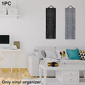 Xiaokeis Vinyl Storage Rack,48 Holes Vinyl Roll Holder Wall Mount Vinyl Rolls Storage Organizer for Vinyl Sheets, Heat Transfer Paper, Wrapping Paper,Design Drawings(Grey)