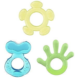 Nuby 3 Step Soothing Teether 3 Piece Set, BPA Free - Assorted Color
