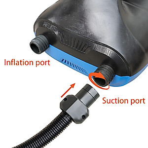 Rokia R Intelligent SUP Air Pump Digital Electric 12V DC 0-20 PSI Set Pressure Inflation and Deflation Function High-Speed Inflation Device for Paddle Board
