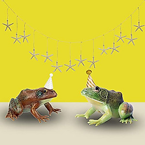 Gemini & Genius Tree Frog Realistic Hand Painted Toy Bullfrog Figurine Model Quality Construction Soft Rubber Animals Educational and Role Play Toys for Ages 3 and Up Kids