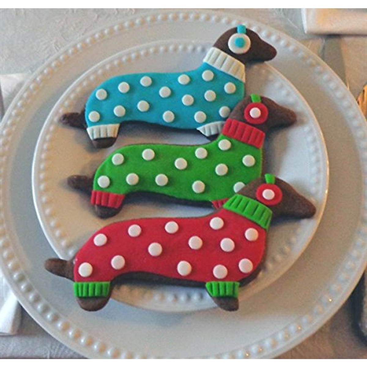 Exclusive Dachshund Dog Cookie Cutter, Real Dachshund Shape 6" Long (Set of 2)