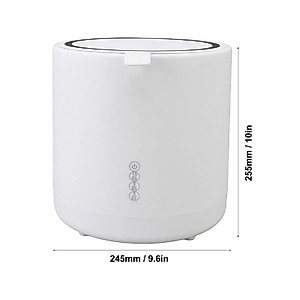 Mini Washing Machine, 6L Mini Washer with Drainage Basket & Drain Hose, ABS Semi Automatic Laundry Machine with Time Control & Blue Lighting for Socks, Baby Clothes, Underwear or Small Items (US Plug)