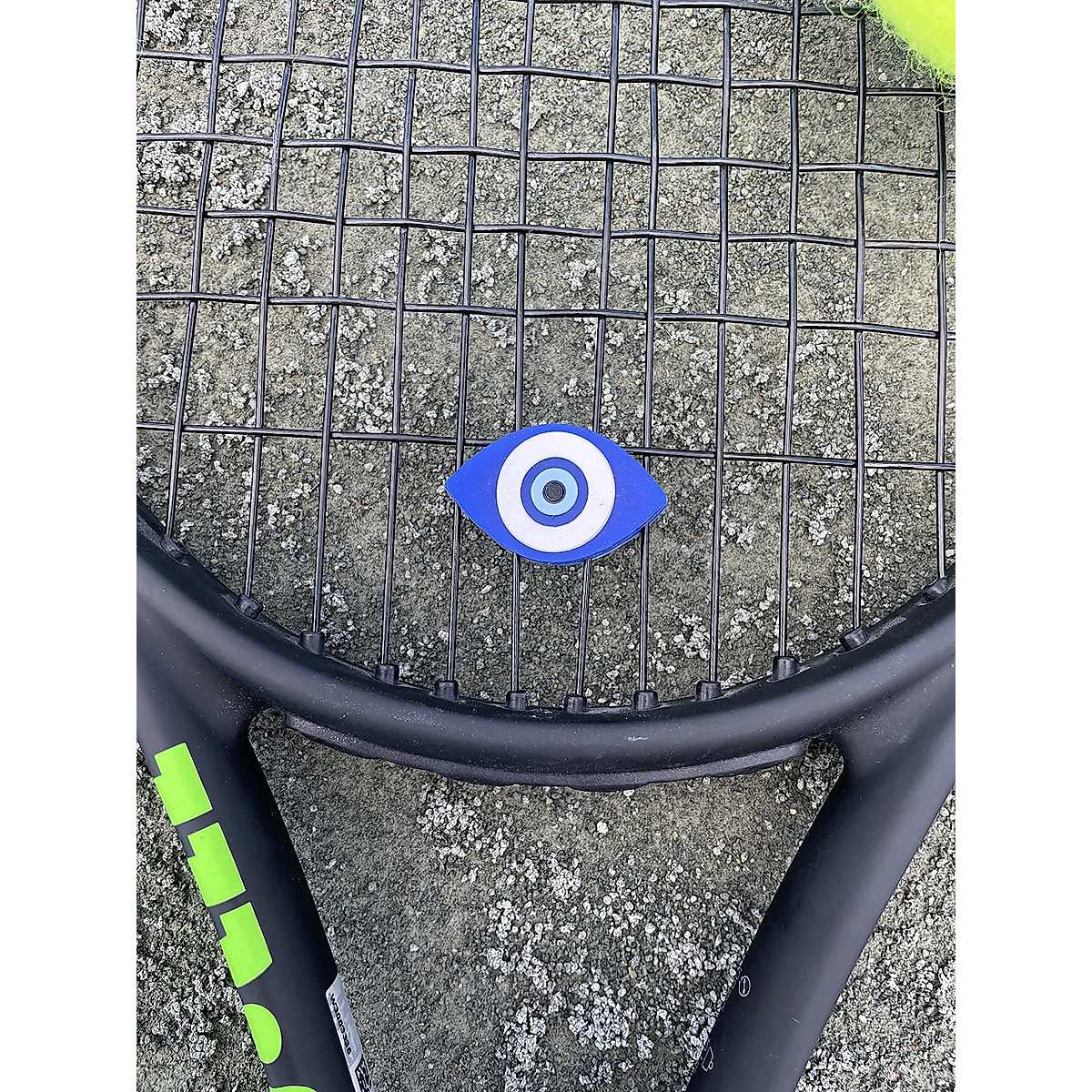 Luckyones Evil Eye, Lucky Eye Vibration DAMPENER/Shock Absorber - Set of 2 - Tennis OR Badminton. Great Gift!