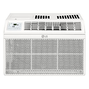 LG 5800 BTU Window Air Conditioners [2023 New] Remote Control Ultra-Quite Compact-size Washable Filter Multi-Speed Fan Cools 260 Sq.Ft. Small Room AC Unit Easy Install White LW6023R