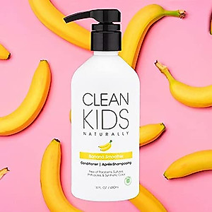 Gabriel Cosmetics Clean Kids Naturally Banana Smoothie Conditioner, 16 oz (1 Bottle), EWG Verified