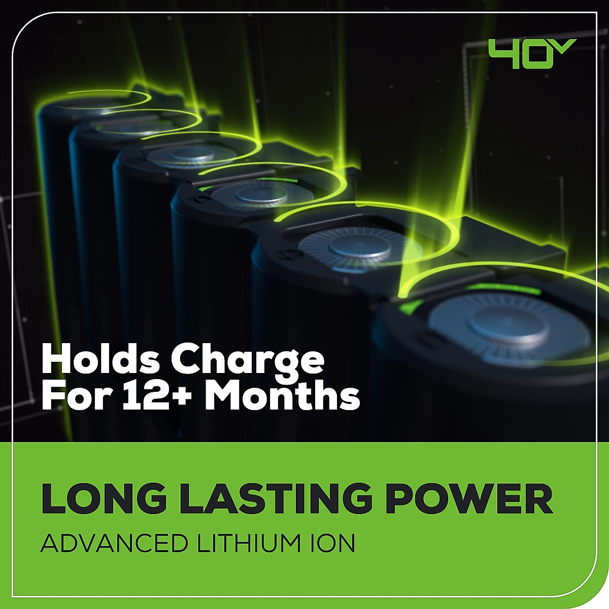 Greenworks LMF413 Inch 40V Cordless Brushless Lawn, 21" Mower (5.0Ah), Green