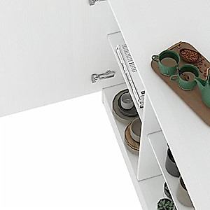 WAHEY Storage Cabinet, Wooden Sideboard Buffet Cabinet with Doors, AFSC005