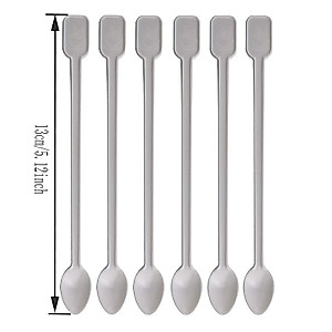 Coffee Spoon 500 PCS Disposable Tiny Coffee Tea Spoon White Plastic Stir Cocktail Sticks Mini Tea Stirrer