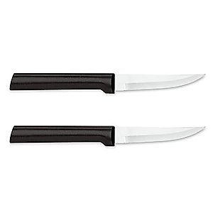 Rada Cutlery Heavy Duty Paring Knife, W203/2, Black Handle, Pack of 2