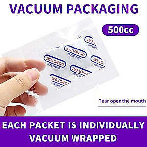 Individually Wrapped - Midukit Oxygen Absorbers for Food Storage 500cc, 50 Packs, Food Grade Packs for Long Term Food Storage, Mason Jars, Mylar Bags, Canning, Dehydrated, Preserved Foods