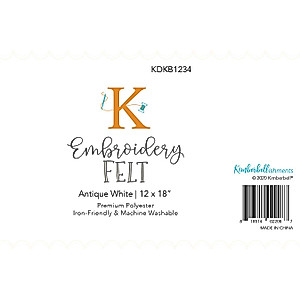 Kimberbell Felt Sheet, Color: Gingerbread, Size: 12 x18, Thickness: 1.4 mm, Iron-Friendly & Machine Washable, Machine Embroidery, Quilting & Sewing - KDKB1240