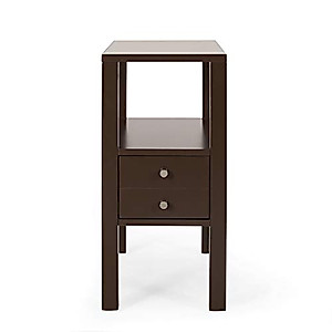 Christopher Knight Home Timber END Table, Dark Walnut